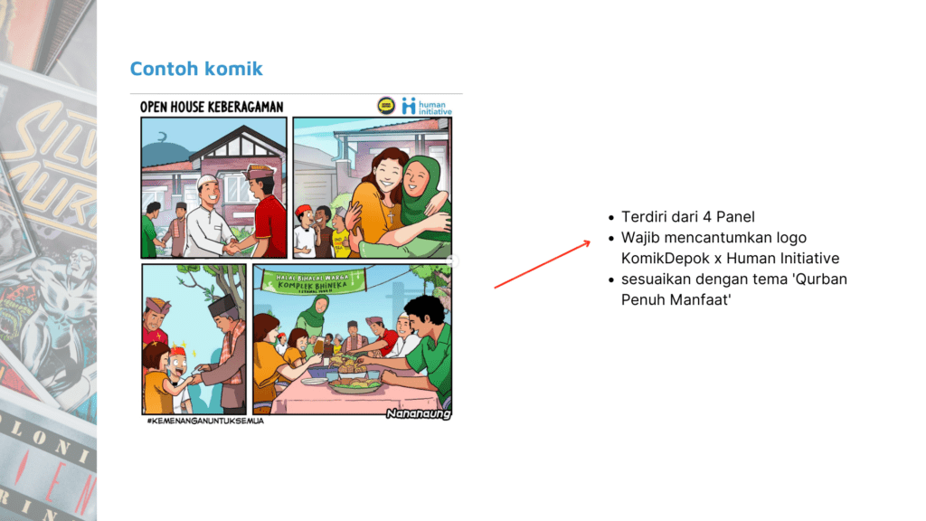 Lomba Komik (Comic Strip Contest) Qurban Human Initiative 2023